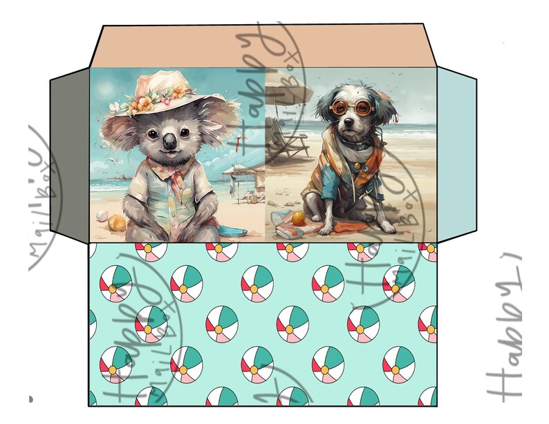 Mini Savings Challenges With Cash Envelope- Beach Animals - Etsy