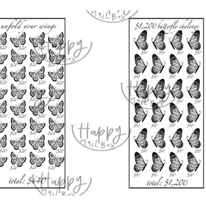 Butterfly Challenge Set and Bonus Dashboards Digital File - Etsy