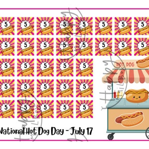 National Hot Dog Day Savings Challenge and Cash Envelope - Etsy