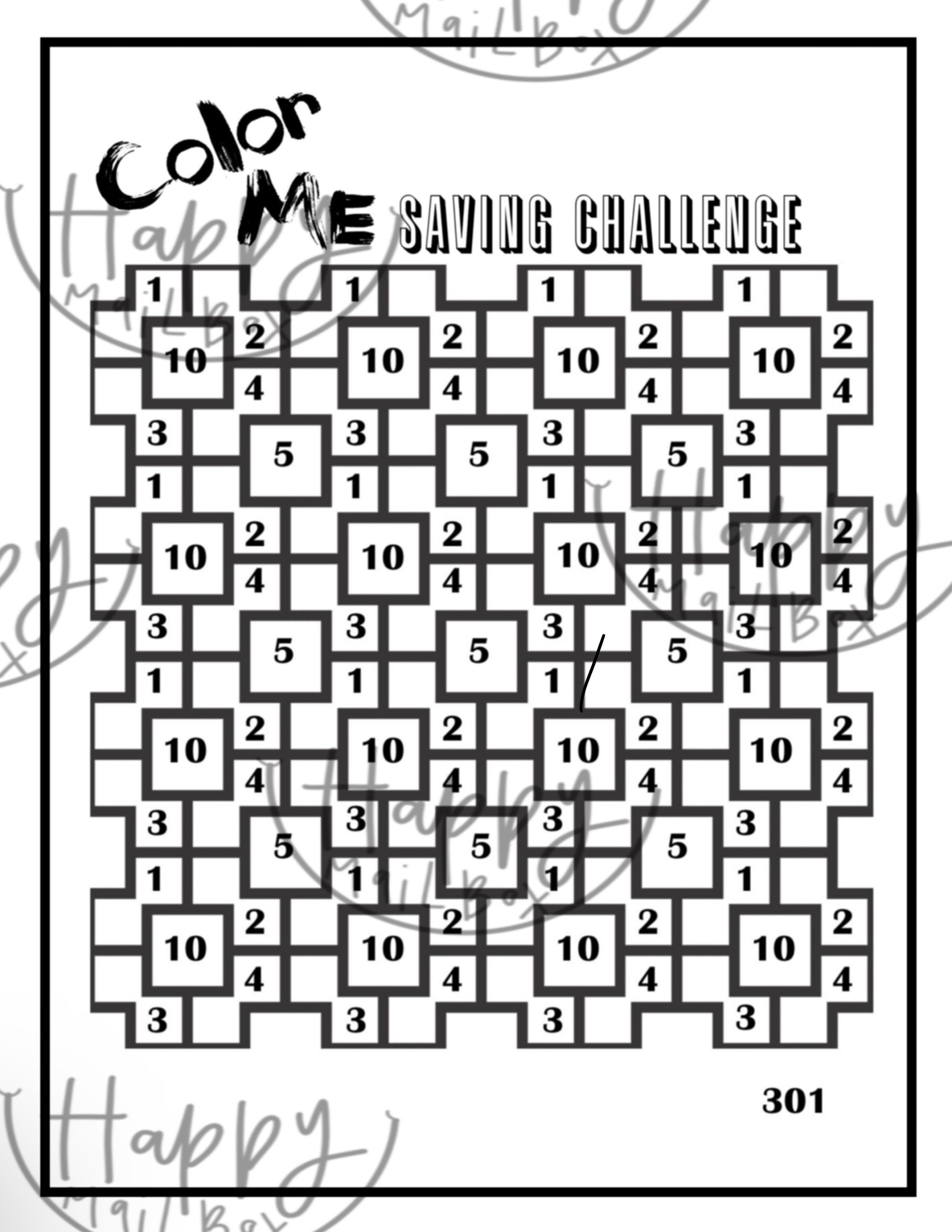 Color Me Saving Challenge Cash Envelope Savings Tracker - Etsy Canada