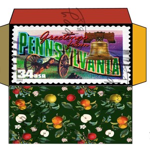 Pennsylvania the 2nd State Savings Challenge and Cash Envelope - Etsy