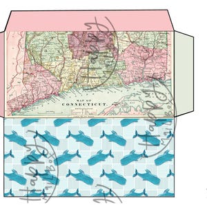 Connecticut the 5th State Savings Challenge and Cash Envelope - Etsy