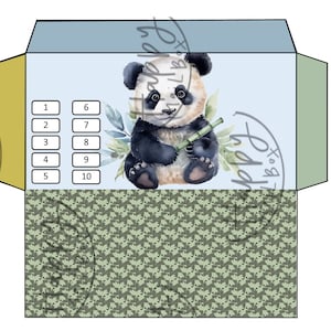 52 Week Panda Savings Challenge and Cash Envelopes - Etsy