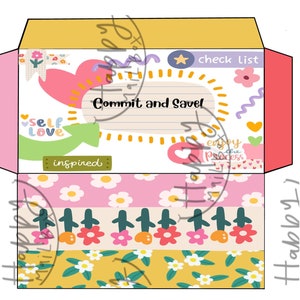 Monthly Commitment Savings Challenge and Cash Envelope - Etsy