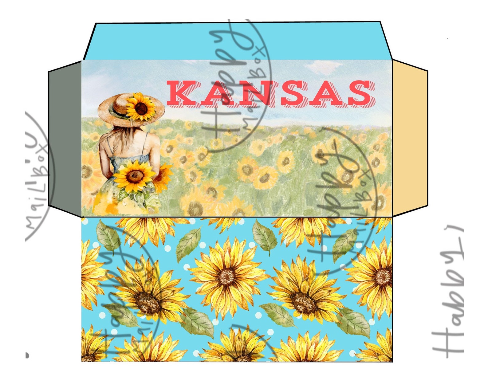 Kansas the 34th State Savings Challenge and Cash Envelope - Etsy