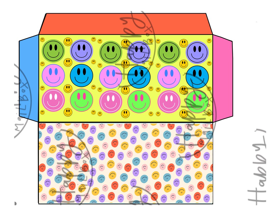 Smiley Face Savings Challenges Set and Cash Envelopes - Etsy