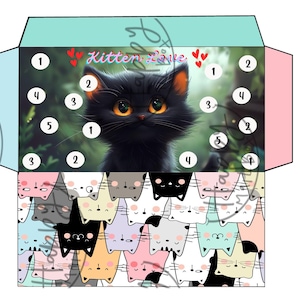 Kitten Love Envelope Savings Set - Etsy