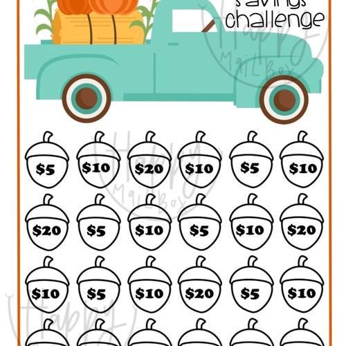 Alphabet Savings Challenge - Etsy