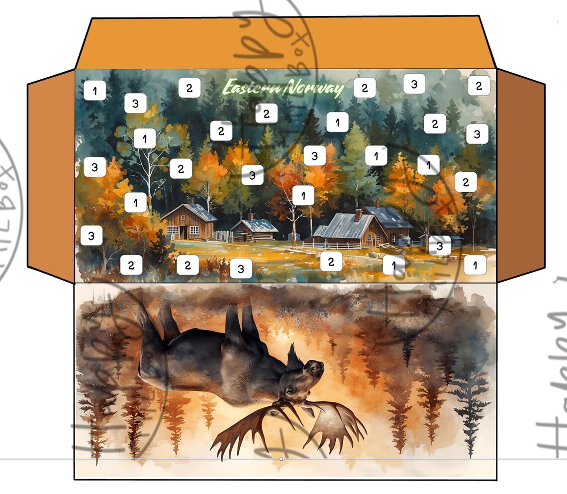 Norway's 5 Regions Envelope Savings Set - Etsy