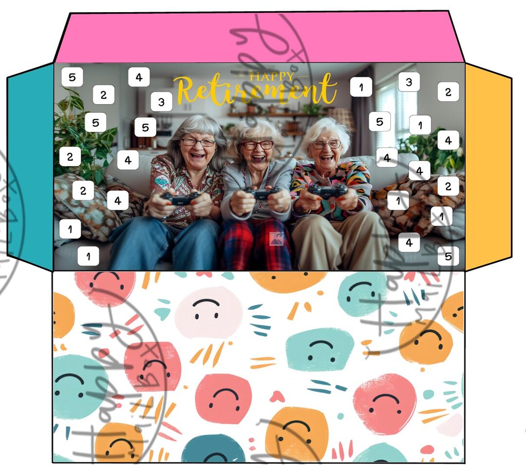 Happy Retirement Saving Envelopes Set of 5 - Etsy