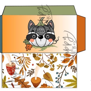 Fall Animal Roll and Save Savings Challenge With Cash Envelope - Etsy
