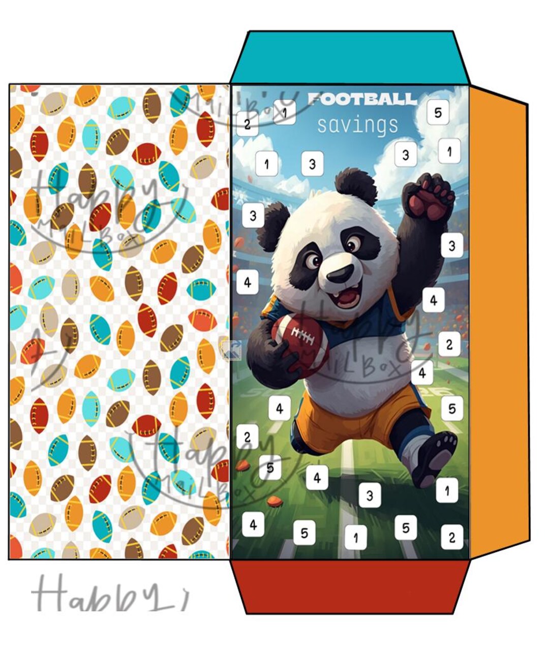 Football Envelope Savings Challenges - Etsy
