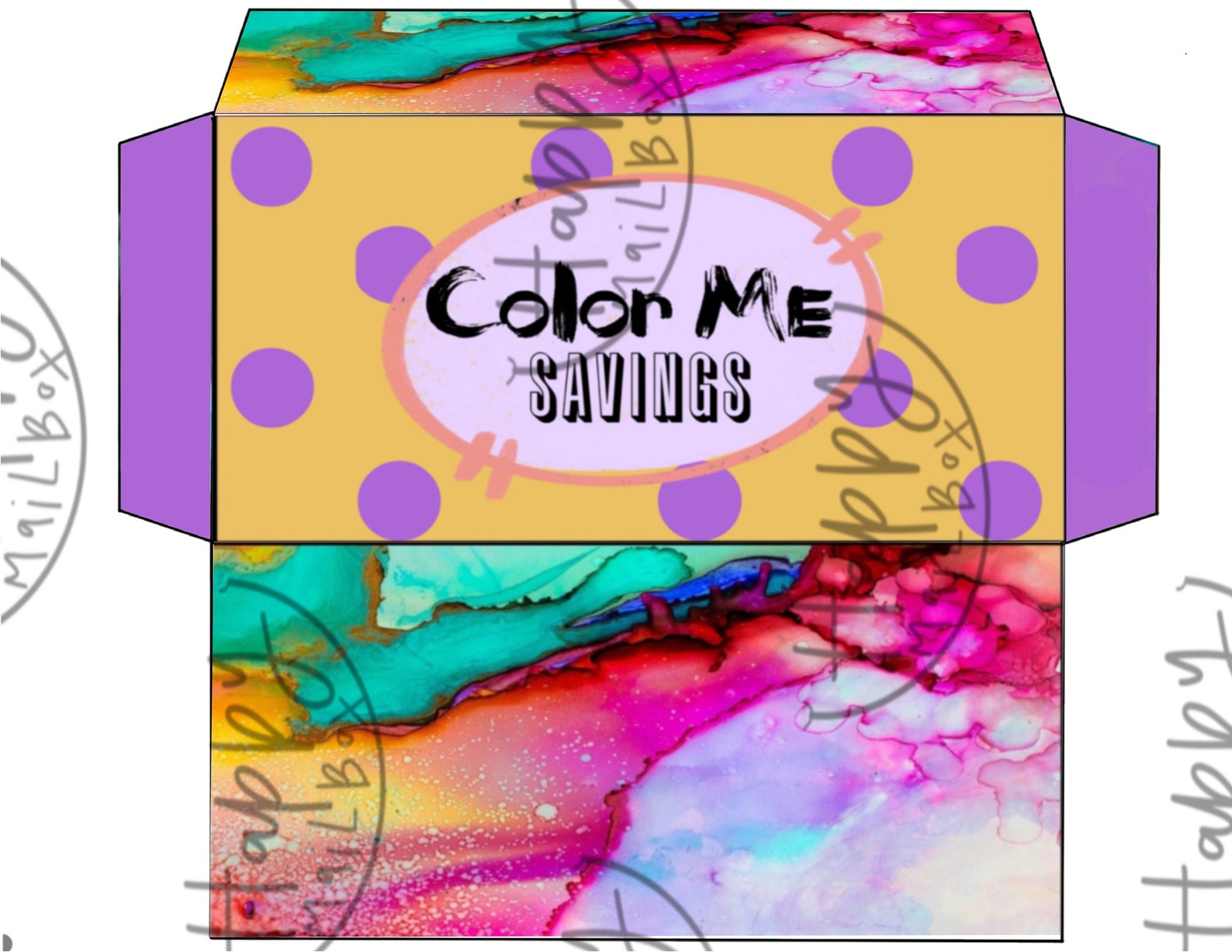 Color Me Saving Challenge Cash Envelope Savings Tracker - Etsy