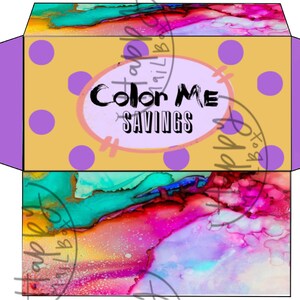 Color Me Saving Challenge Cash Envelope Savings Tracker - Etsy