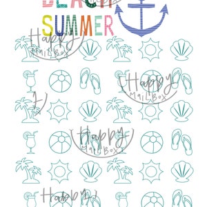 Beach Summer Savings Challenge With Cash Envelope - Etsy