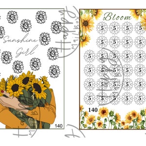 Printable Sunflower Savings Challenge Booklet With Cash Envelopes - Etsy