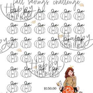 Fall is in the Air| Mini Savings Challenge| Cash Envelope - Etsy