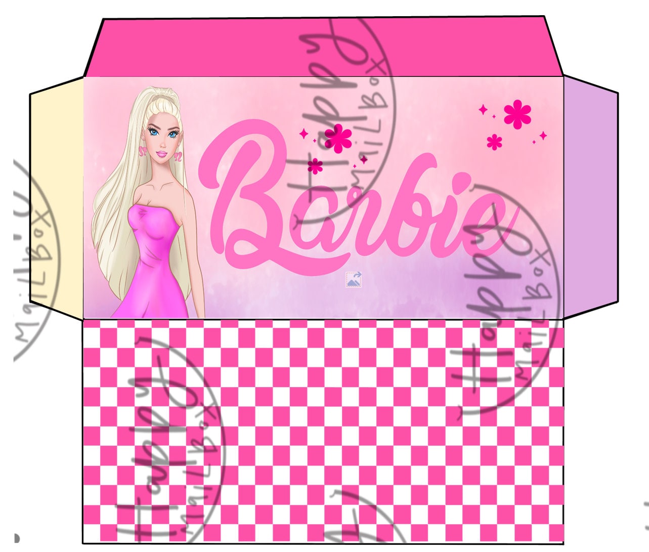 Roll and Save Barbie & Cash Envelope - Etsy