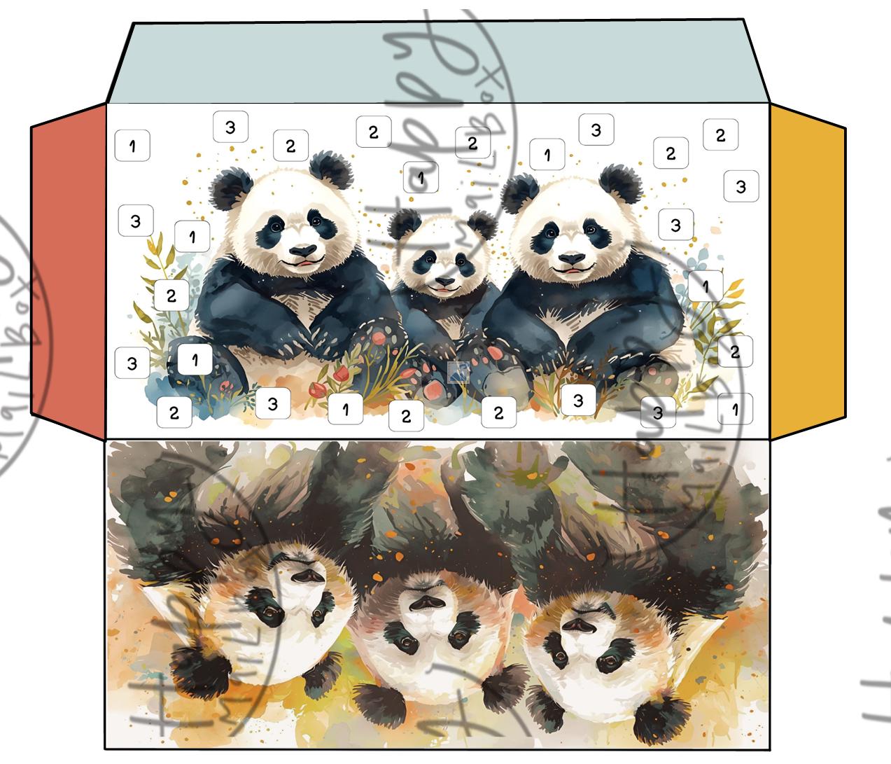 Panda Envelope Savings Challenge Set of 3 – Nature Lover Printable Cash ...