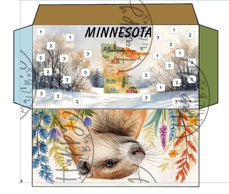 50 States Envelope Challenges- Set 3- Hawaii-nebraska-nevada-new ...
