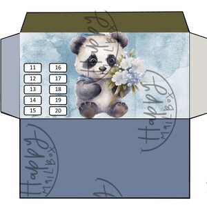 52 Week Panda Savings Challenge and Cash Envelopes - Etsy