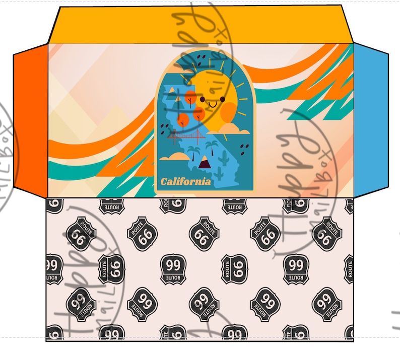 California State Savings Challenge and Cash Envelope - Etsy