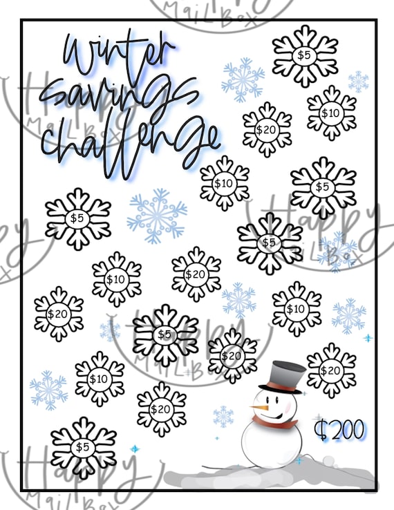 Winter Savings Challenge - Etsy