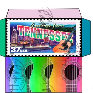 Tennessee the 16th State Savings Challenge and Cash Envelope - Etsy