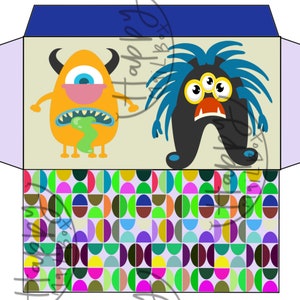 Monster Savings Challenge With Cash Envelope for Kids - Etsy