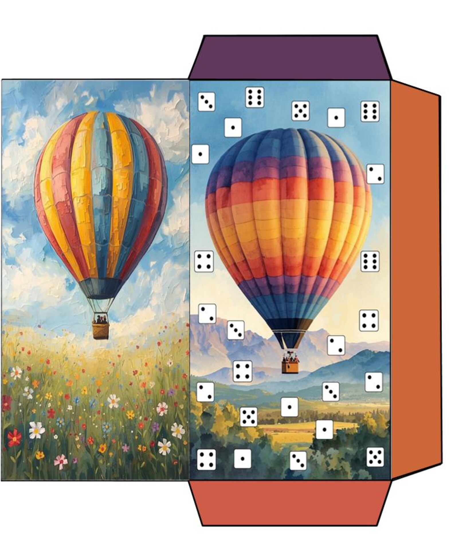 Hot Air Balloon Envelope Savings Set of 6 - Etsy