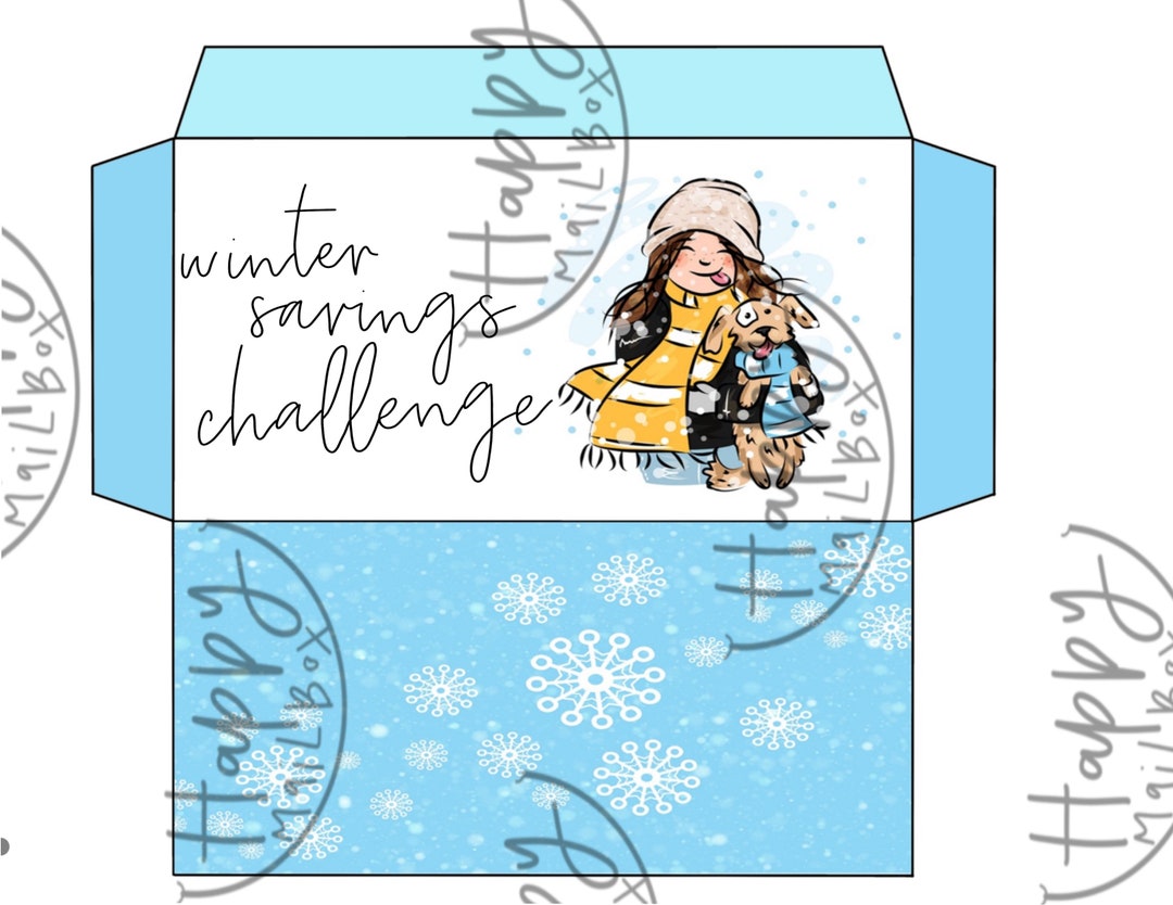 Winter Savings Challenge | Cash Envelope - Etsy