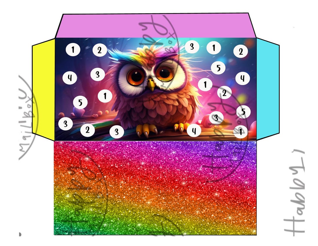 Owl Envelope Savings Challenges- Set of 2 - Etsy