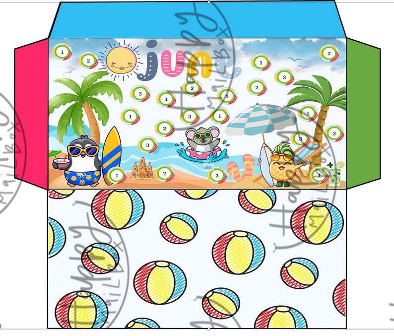 A Yearly Envelope Savings Set- Twelve Months of Fun - Etsy