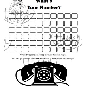 What's Your Number Savings Challenge - Etsy