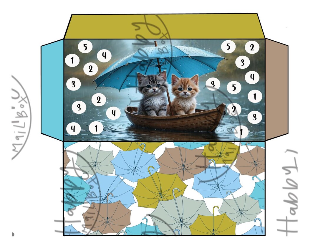 Rainy Day Envelope Savings Challenge Set - Etsy
