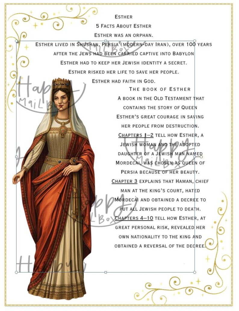 Women From the Bible- Esther and Hannah - Savings Challenges and Cash ...