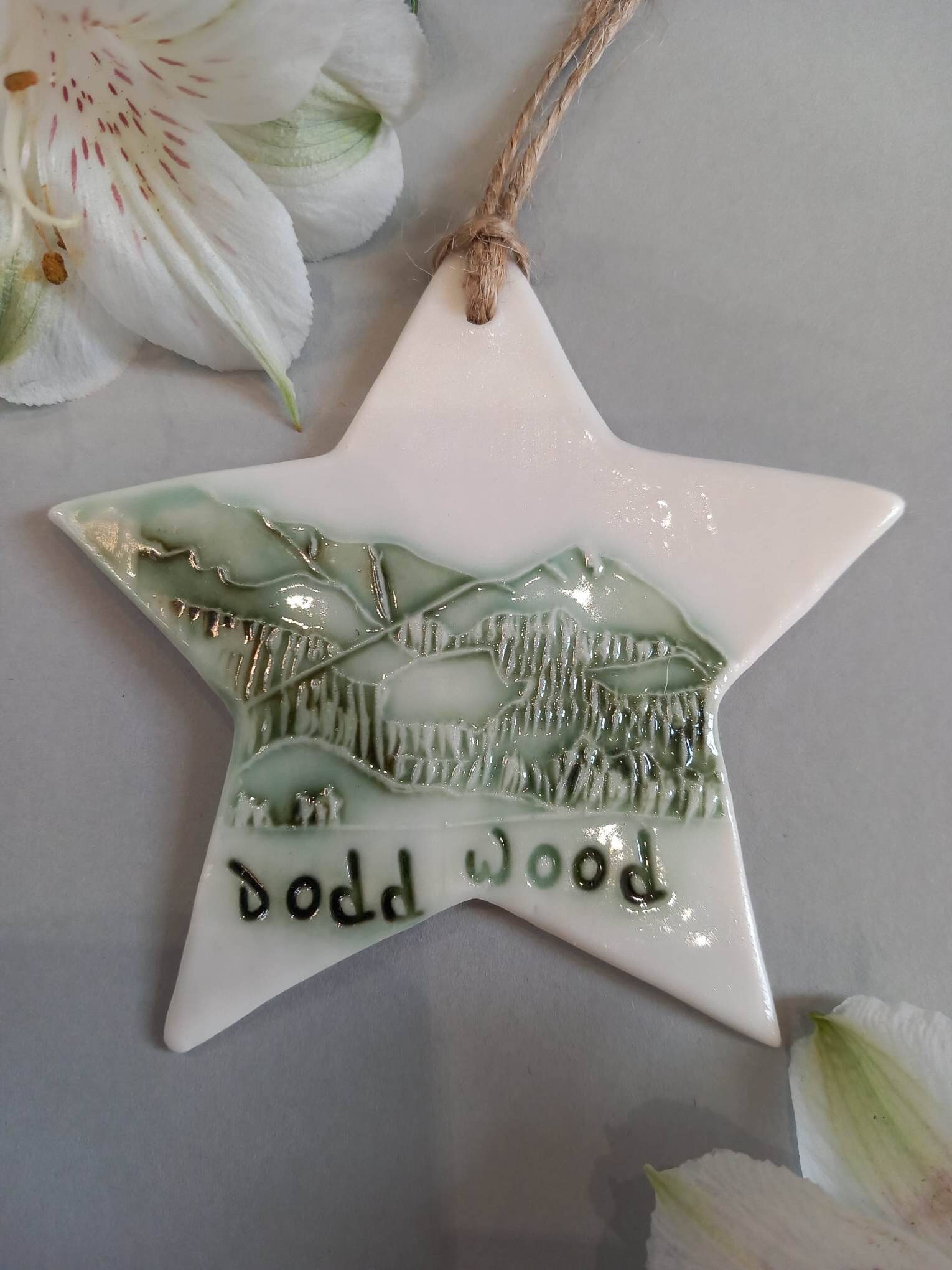 Decoración Dodd Wood Keswick colgante corazón - Etsy España