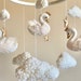 Swan Mobile, Baby Mobile Girl, Boucle Mobile, Baby Room Decor, Nursery ...