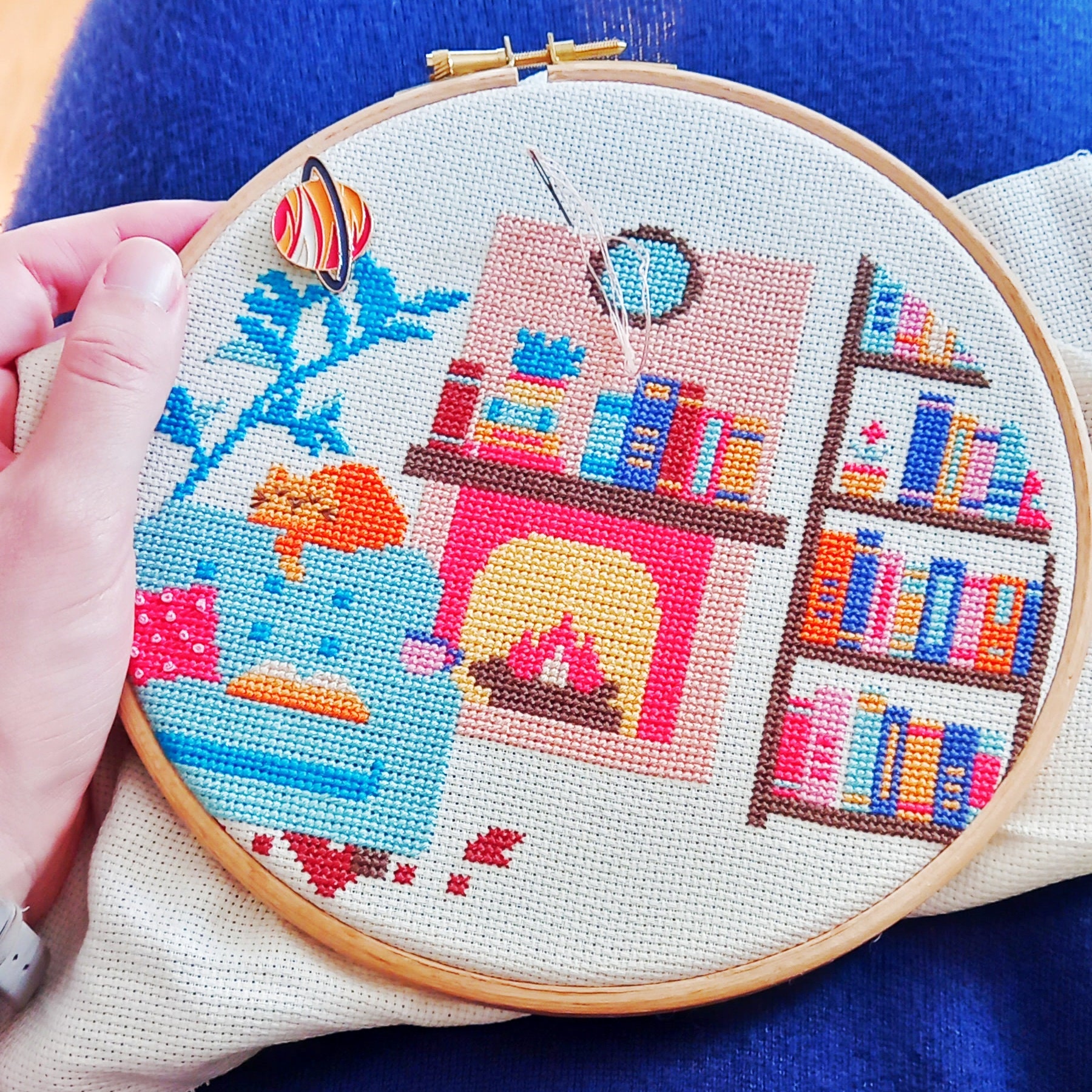 Library Cross Stitch Pattern Full-colour PDF Instant - Etsy