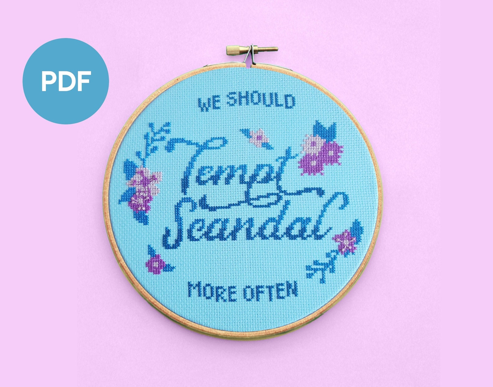 Bridgerton Cross Stitch Pattern Full-colour PDF Immediate - Etsy