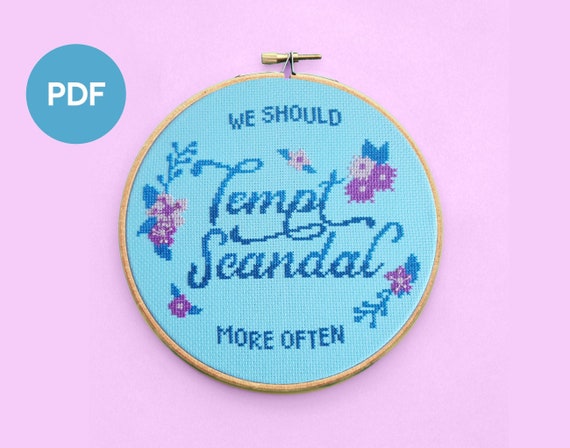 Bridgerton Cross Stitch Pattern Full-colour PDF Immediate - Etsy