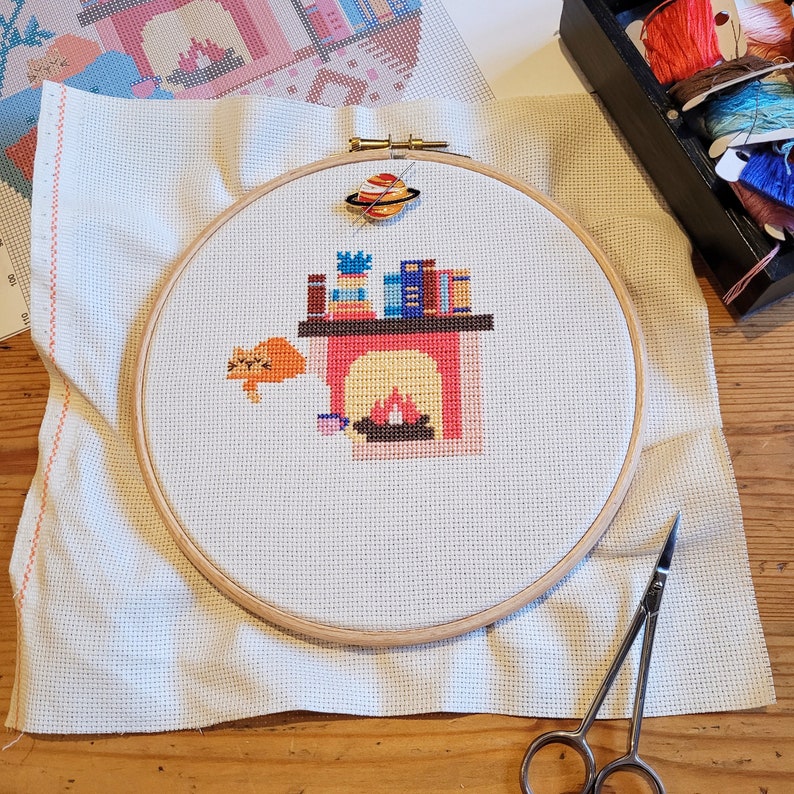 Library Cross Stitch Pattern Full-colour PDF Instant - Etsy