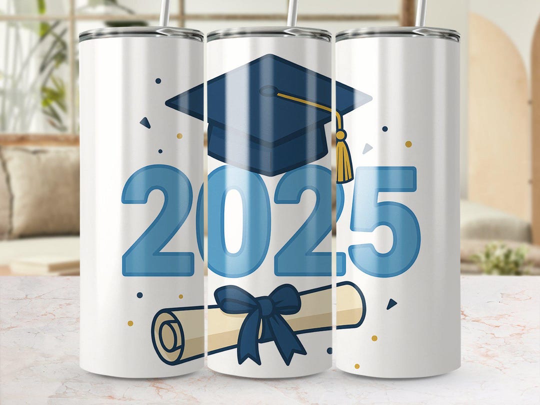 Graduation Class of 2025 Digital Tumbler Wrap Graduation Gift Class of ...