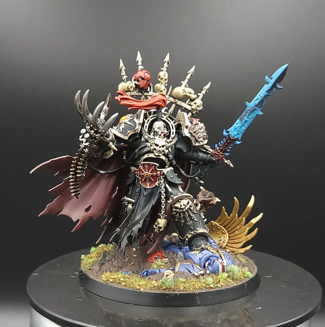 Abaddon the Despoiler Handpainted Miniature for Warhammer, D&D, and ...