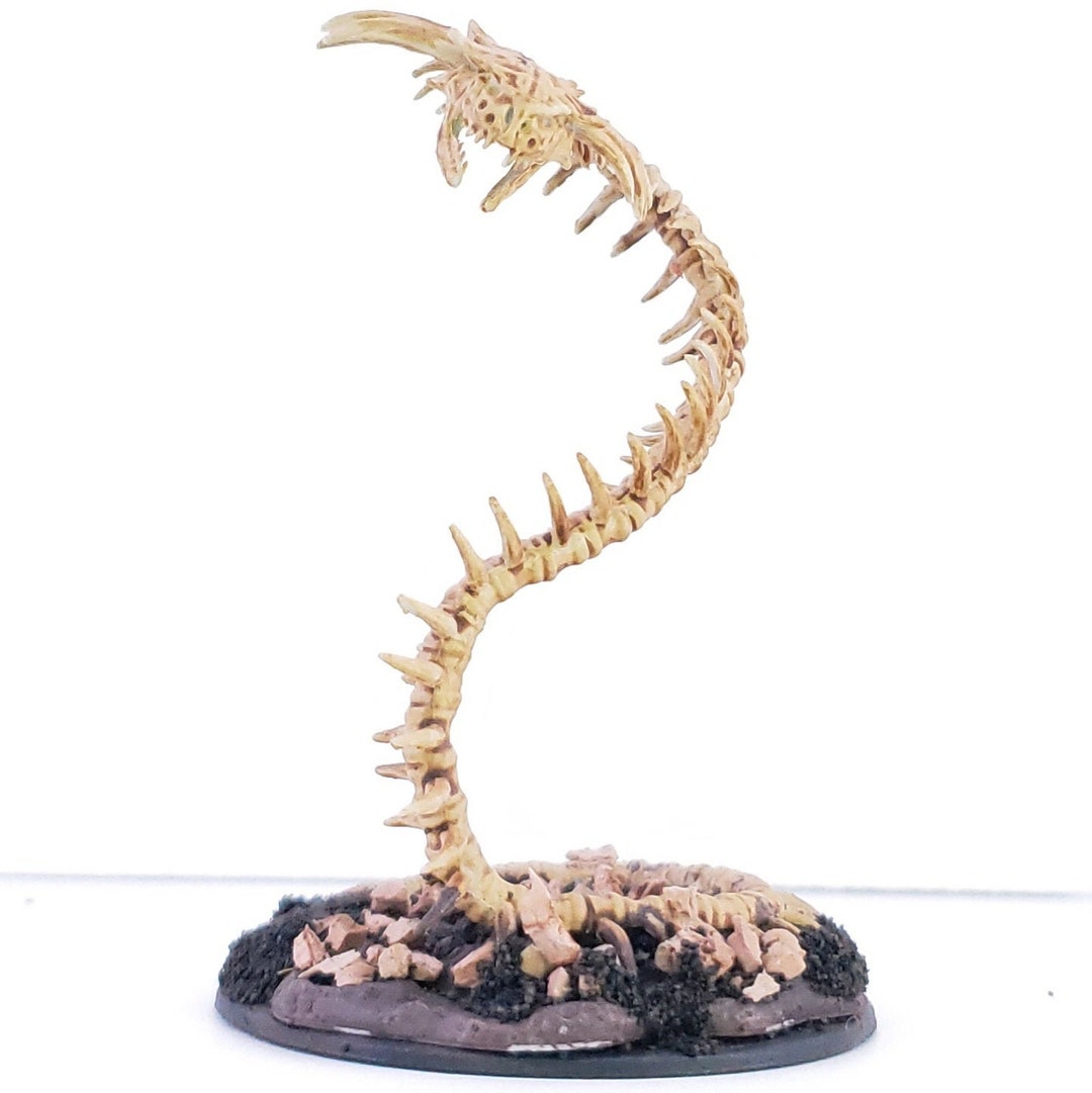 Bone Naga Miniature Handpainted for D&D Pathfinder and More - Etsy