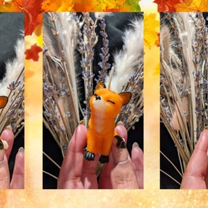 Adorable Freestanding Detailed Little Fox Candle Made From Locally ...