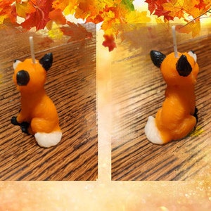 Adorable Freestanding Detailed Little Fox Candle Made From Locally ...