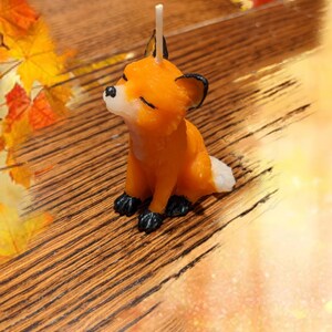 Adorable Freestanding Detailed Little Fox Candle Made From Locally ...