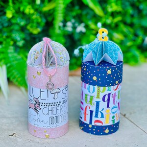 COMBO Deluxe Cylindrical Box Template, Cutting Files,box Template, SVG ...