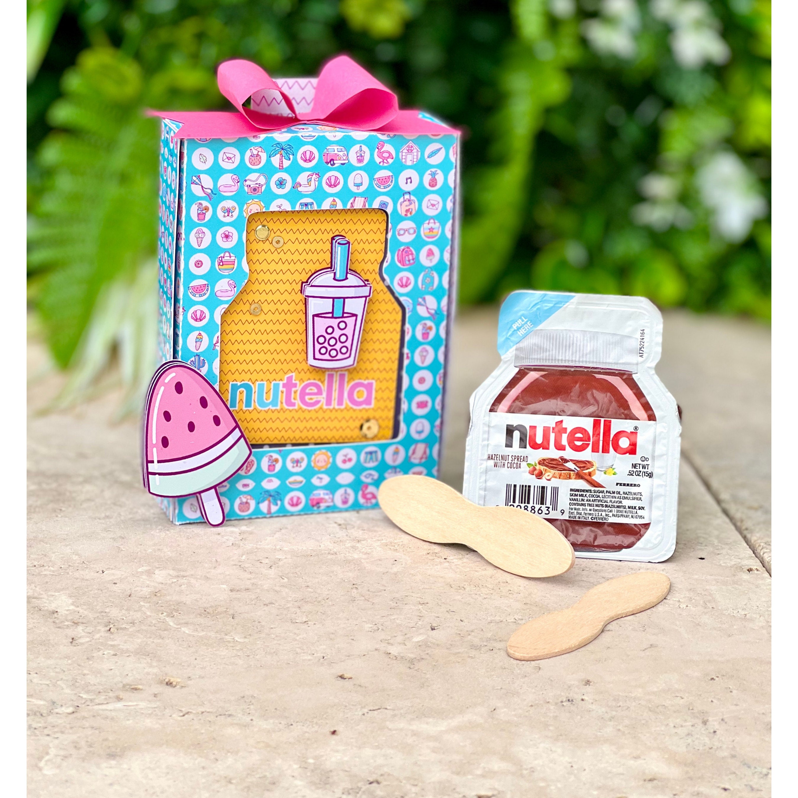 Nutella SPREAD Box Template 01, Cutting Files,box Template, SVG Files ...